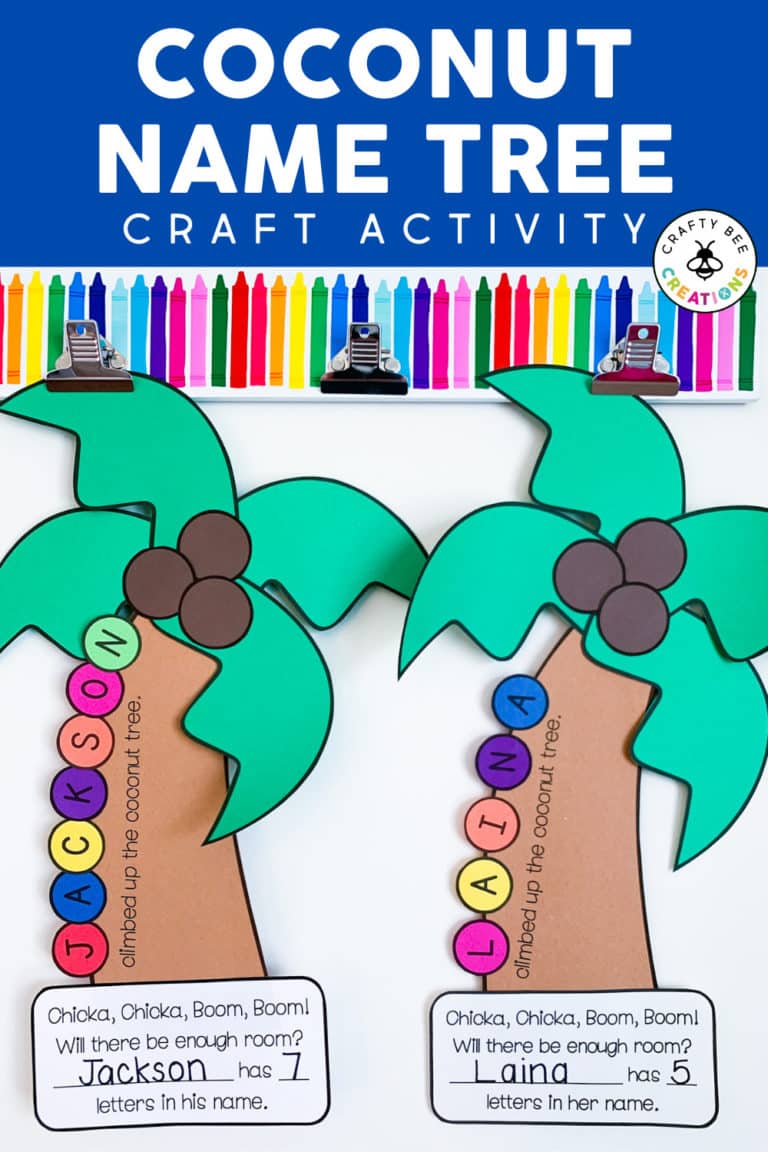 How to Start the School Year off Right with a Coconut Name Tree Craft ...